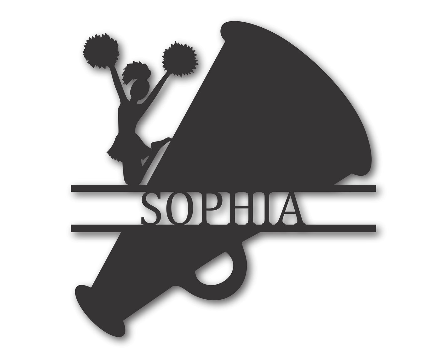 Custom Metal Cheerleading Wall Art | Indoor Outdoor | Up to 46" | 20 ...